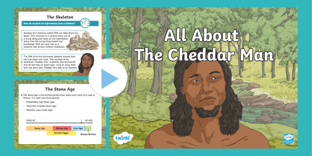 KS2 Stone Age - All About The Cheddar Man PowerPoint