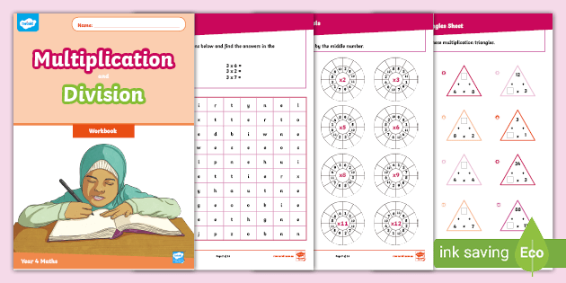 Year 4 Maths Multiplication and Division Workbook (AUS)