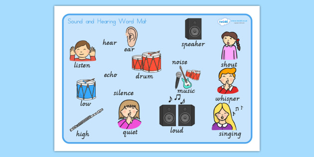FREE! - Sound And Hearing Word Mat (teacher made)