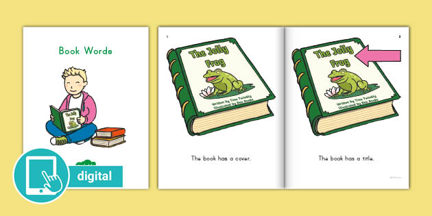 Book Words Early Emergent Reader eBook (Teacher-Made)