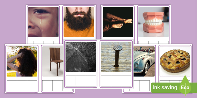 Phase 3 Vowel Digraph Photo Phoneme Frames (teacher made)