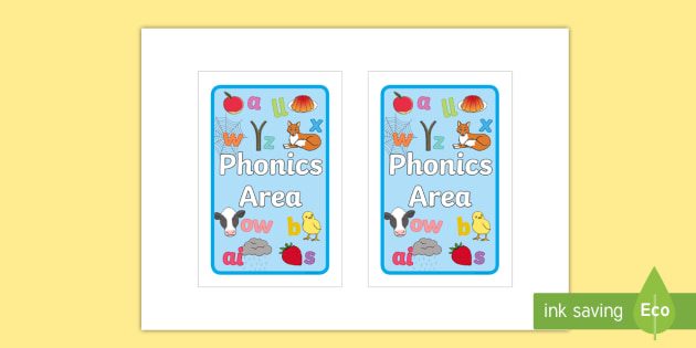 👉 Phonics Area Prompt Frame - (teacher made)
