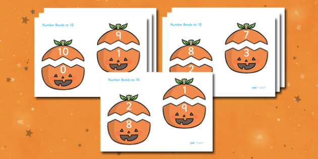 Number Bonds to 10 (on Pumpkins)