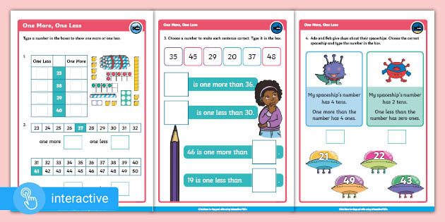 👉 Interactive PDF Y1 WRM Numbers to 50 - 1 More 1 Less 👉 Interactive PDF Y1 WRM Numbers to 50 - 1 More 1 Less