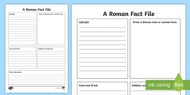 A Roman Fact File (teacher made)