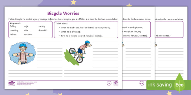 The Making of Milton Bicycle Worries Differentiated Worksheet / Worksheets