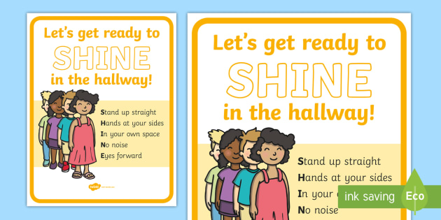 Let's Get Ready to Shine! Poster (teacher made)