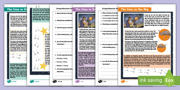 Aboriginal Australian Astronomy Worksheet | Primary Teaching