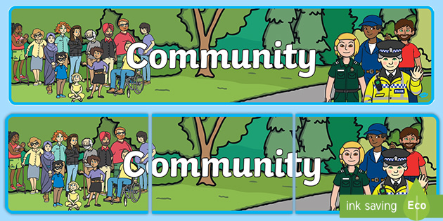 FREE! - Community Display Banner | Primary Resources