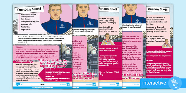 Interactive PDF: Duncan Scott Differentiated Reading Comprehension Activity