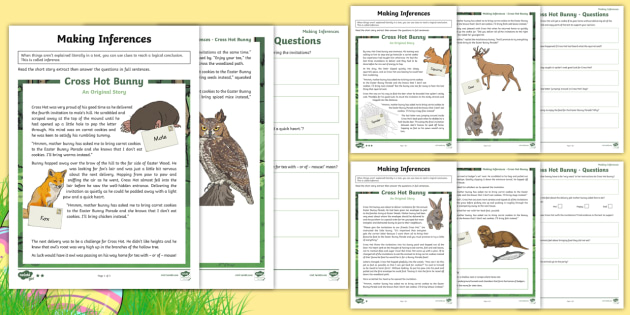Easter Tale Inference Differentiated Go Respond Worksheets