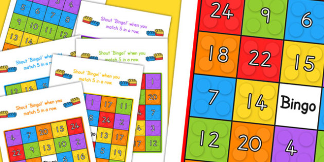 Building Bricks Themed Bingo (teacher made)