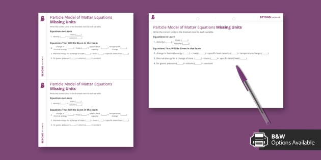 Particle Models of Matter | twinkl.co.uk