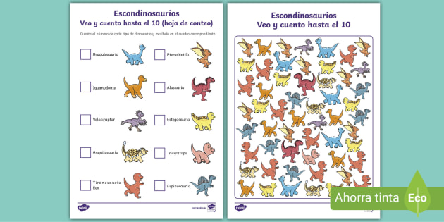 Hojas de actividad: Puedo contar hasta el 10