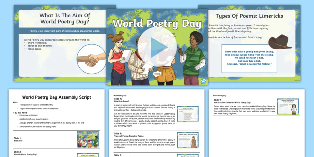World Poetry Day Assembly Pack | Downloadable | Twinkl