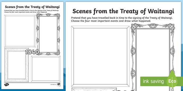 Signing of the Treaty of Waitangi Drawing Activity
