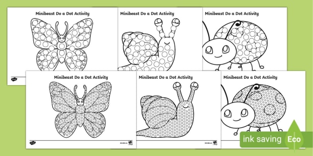 Minibeasts Do a Dot Activity (teacher made)