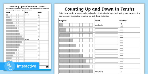 👉 White Rose Maths Supporting Y4: Count in Tenths (Y3 Revision)