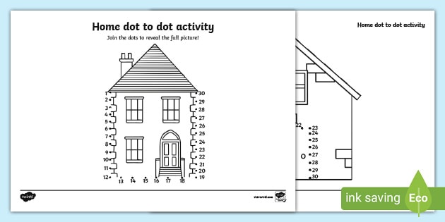 Connect the Dots Home 1-30 Activity - KS1 - Twinkl Resource