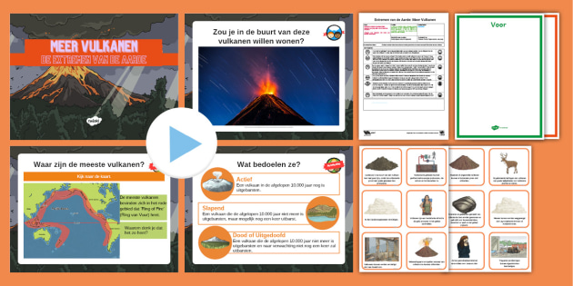 Aardrijkskunde-Les over vulkanen voor bovenbouw-Power Point