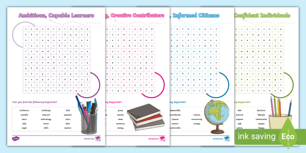 Four Purposes Word Search Pack (teacher made)