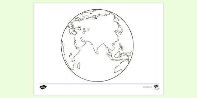FREE! - Earth Colouring Sheet | Colouring Sheets