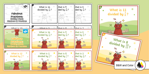 Dividing Whole Numbers by Fractions Task Cards | 6th Grade