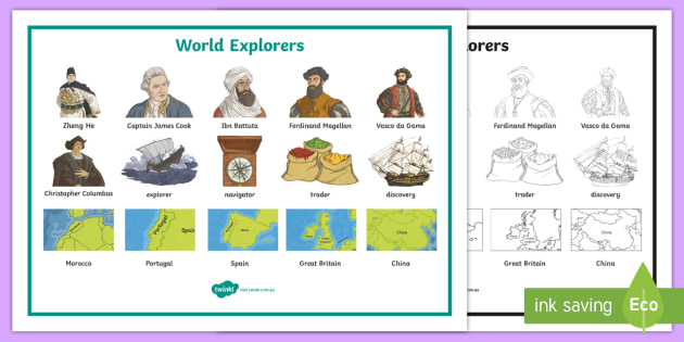 World Explorers Word Mat