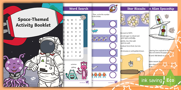 Space-Themed Activity Booklet (teacher made)