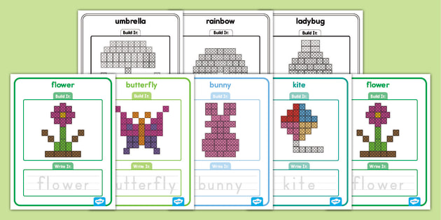 Spring Building Block Activity | Resources | Twinkl USA