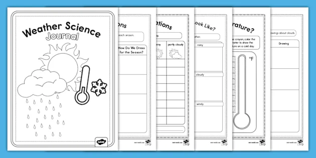 ‘My weather Record’ Activity Sheet for young students.
