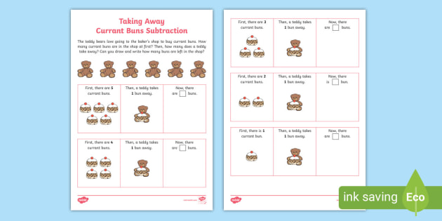 Take Away Worksheet