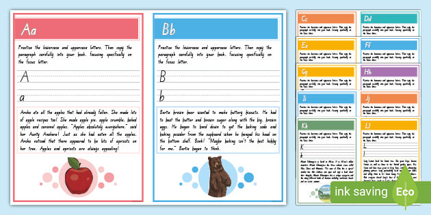 A-Z Handwriting Cards (teacher made)