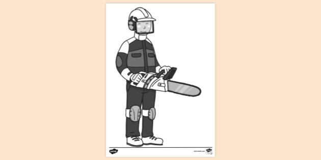 FREE! - Forester Colouring Sheet | Colouring Sheets