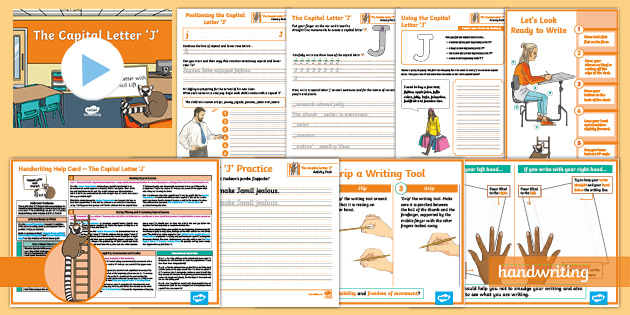 Twinkl Handwriting: The Capital Letter 'J' KS2 Activity Pack