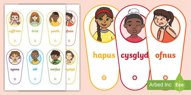 Emotion Fans Welsh (teacher made)