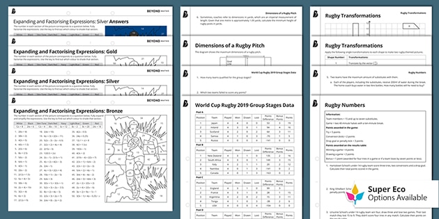 👉 Rugby World Cup Maths | KS3 Maths | Beyond Secondary