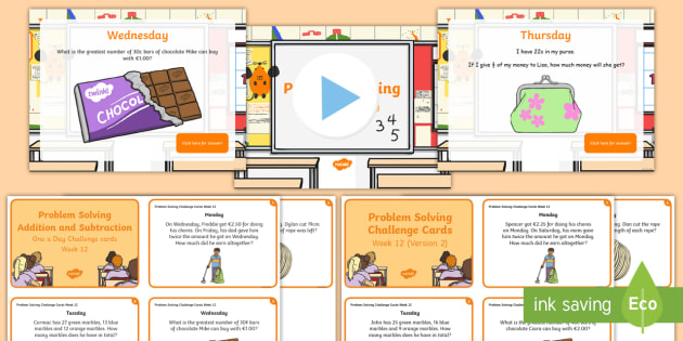 Week 12 - Problem Solving - One a day - Resource Pack