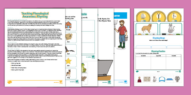 Primary Rhyming Activity Pack - Grades 1-3 (teacher made)