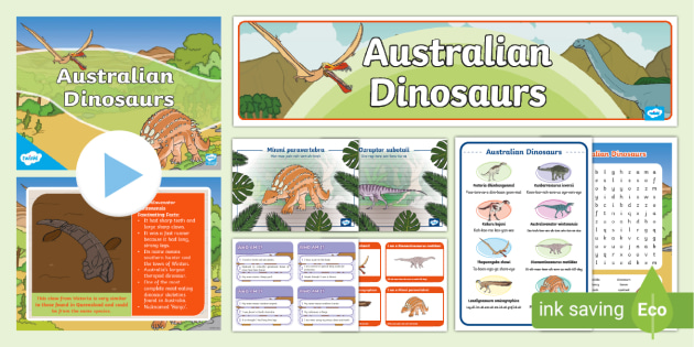 Australian Dinosaurs Pack (teacher made)