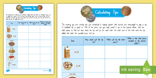 Finding Tips Activity (teacher made)