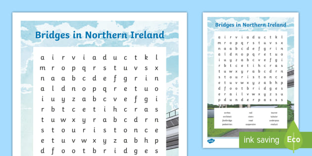 Bridges Word Search