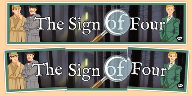 GCSE Sign of Four Characters Banner