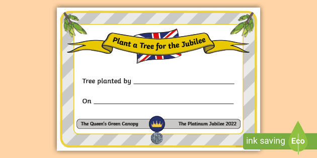 Planting for the Platinum Jubilee Sign