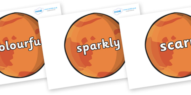 FREE! - Wow Words on Mars (teacher made)