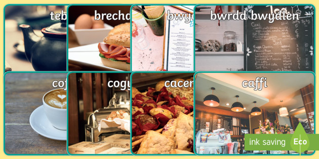 Cafe Display Photos Welsh Translation (teacher made)