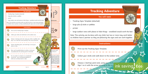 Tracking Adventure - Parents Resource - Outdoor Learning