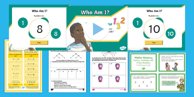 Google Classroom Year Five Factors and Multiples Pack