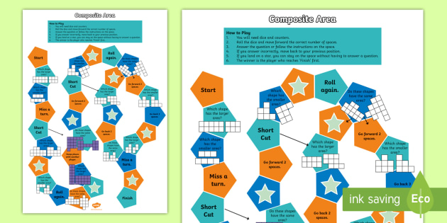 Composite Area Board Game (teacher made)