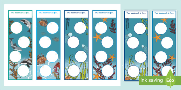 Under The Sea Sticker Reward Bookmarks (15mm) (Teacher-Made)